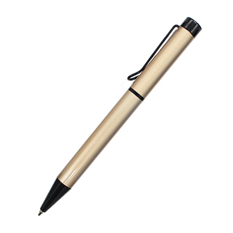 Twist-Type Stainless Steel Ballpoint Pen With Wire Clip – I Want Gift