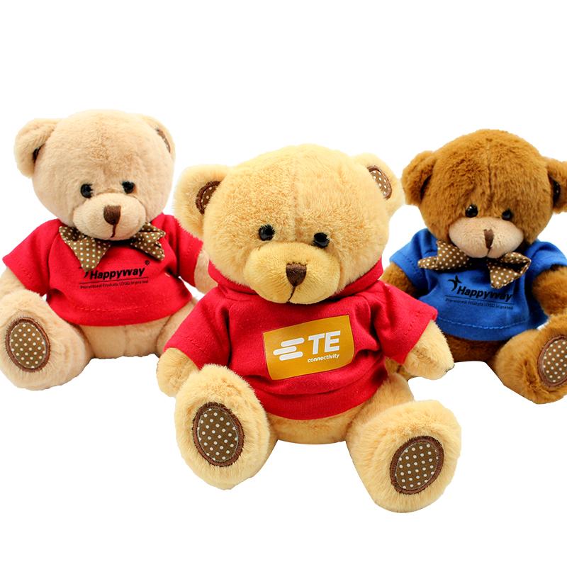 Bear Plush Toy With Bow – I Want Gift